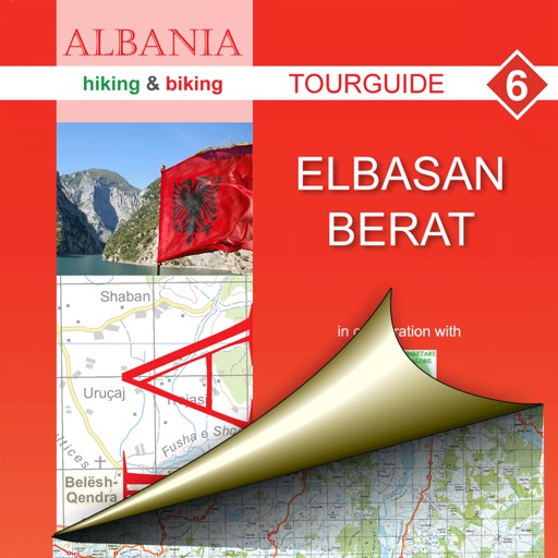 Elbasan, Berat. Tourist map. by AGT Geocentre
