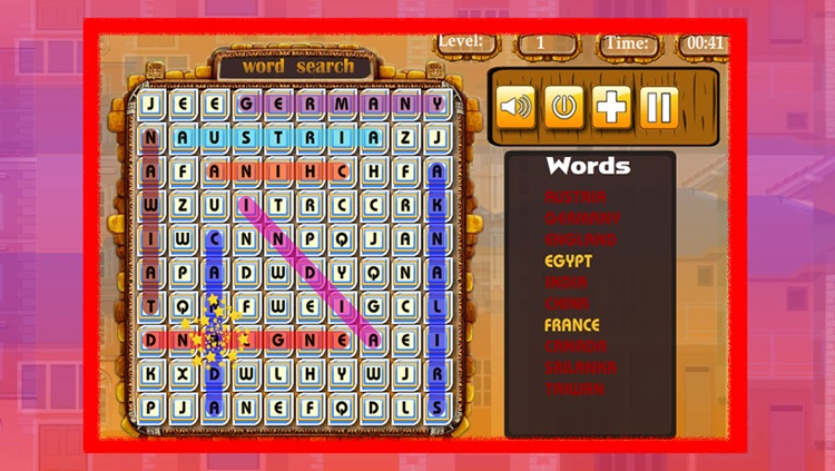 Word Search Countries by Fun N Drag