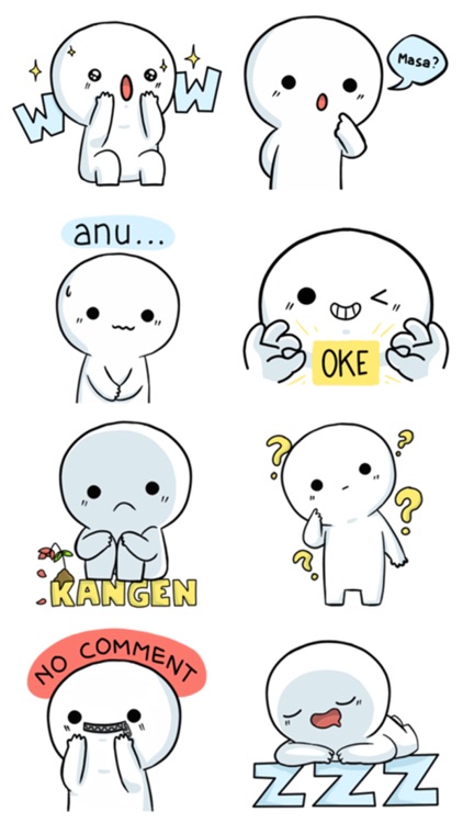 Angry Bubble Stickers by Yerzhan Tleuov
