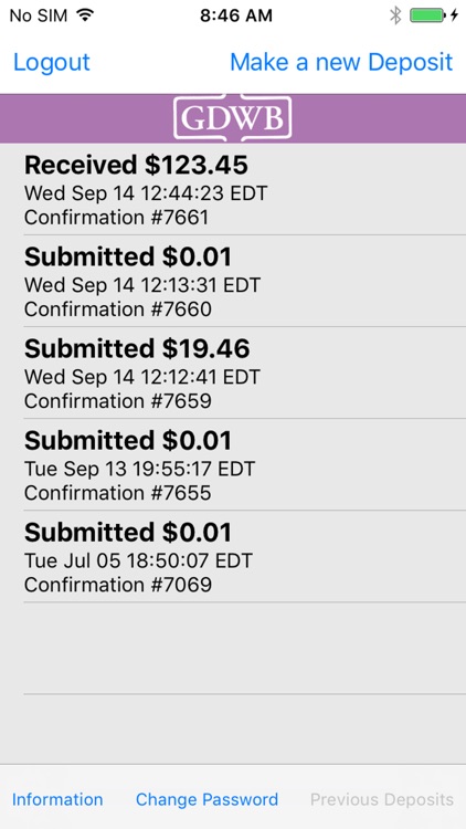 GDWB Mobile Deposit by C.F.S. Inc.