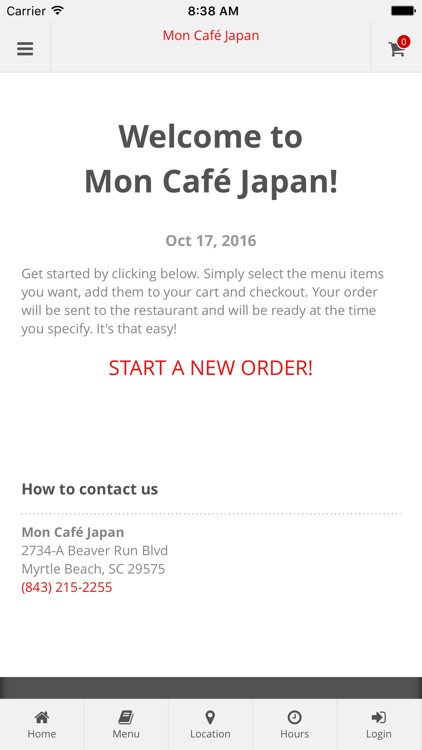 Mon Cafe Japan App Orders by Online Ordering