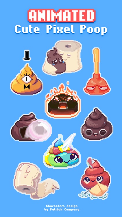 Cute Pixel Poop (Animated) by Horsie in the Hedge LLP