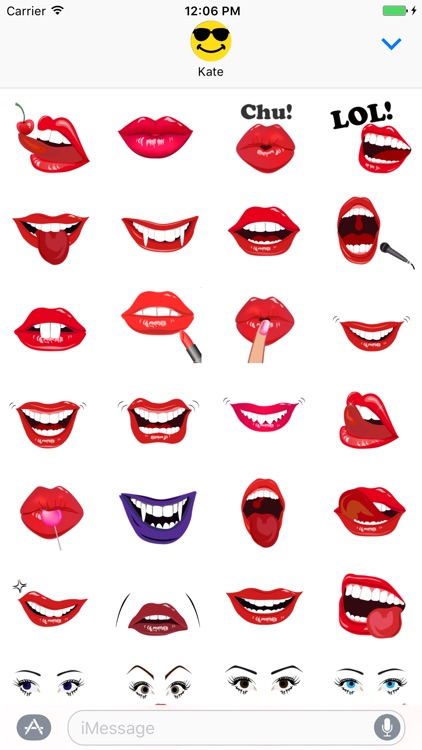 Sexy Lips! Mmmm Stickers! by Abay Imanberlin
