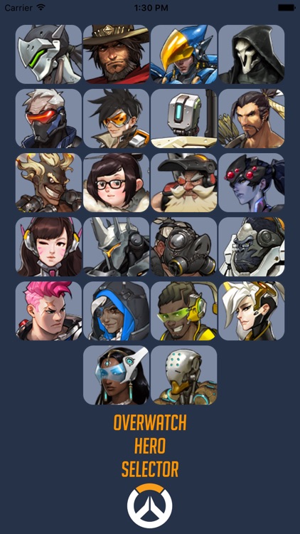 Overwatch Hero Selector by Shadab Shaikh