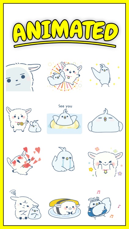 Rabbit Animated Stickers! by Yerzhan Tleuov