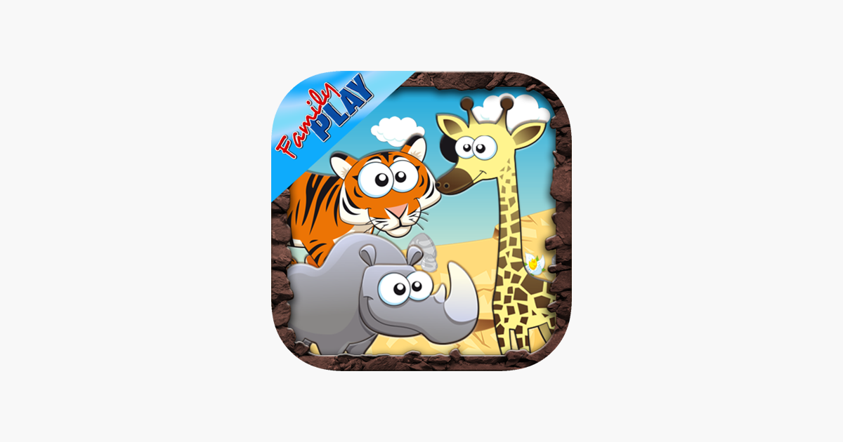 ‎Safari Animals Preschool First Word Learning Game on the App Store