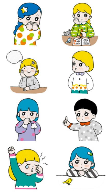 Girl Friends - Stickers! by Nurlan Ispayev