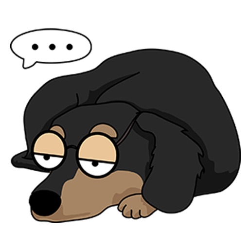 Dachshund Dog Sticker by steven willcox
