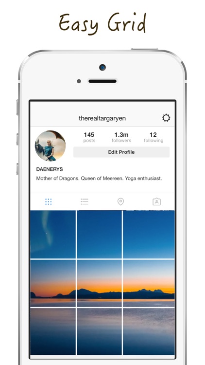 Easy Grid - Tile Big Picture for Instagram Profile by Chad Strattan