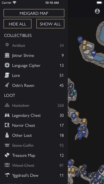 MapGenie: GoW Map by Oisin O'Neill