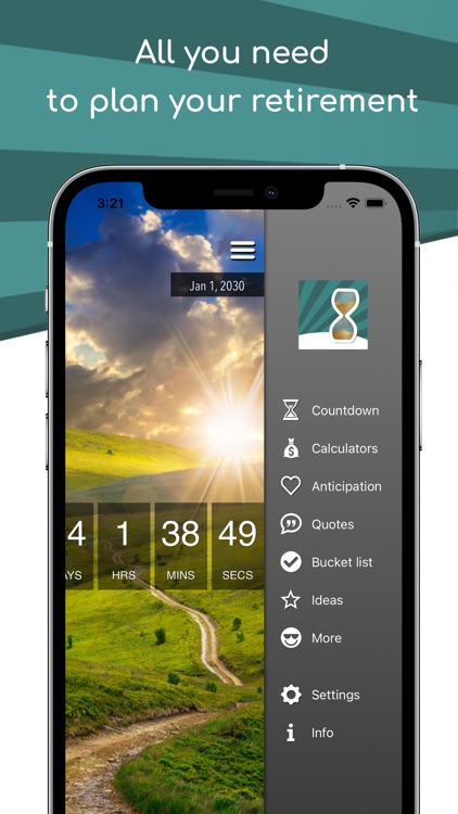 Retirement Countdown App by Green Gecko LLC