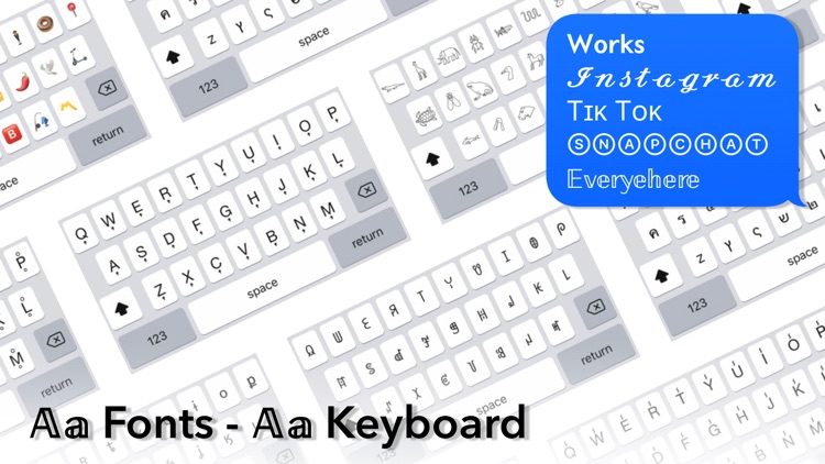Aa Fonts Keyboard - Cool Tags by benchu xia
