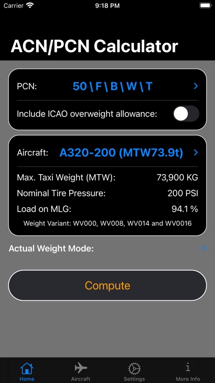 ACN/PCN Calculator by Mustapha Achir