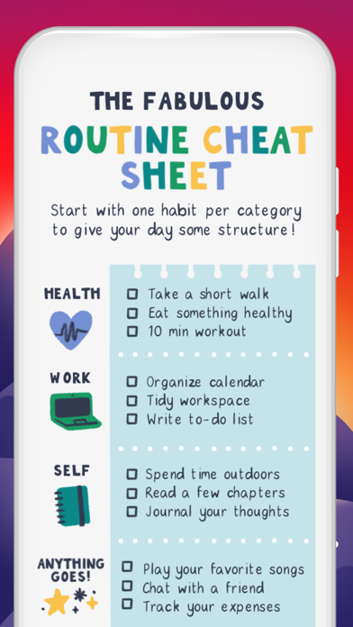 Fabulous Daily Routine Planner IPhone App AppWereld