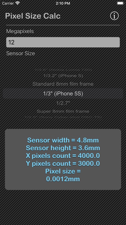 Pixel Size Calculator by Nitrio