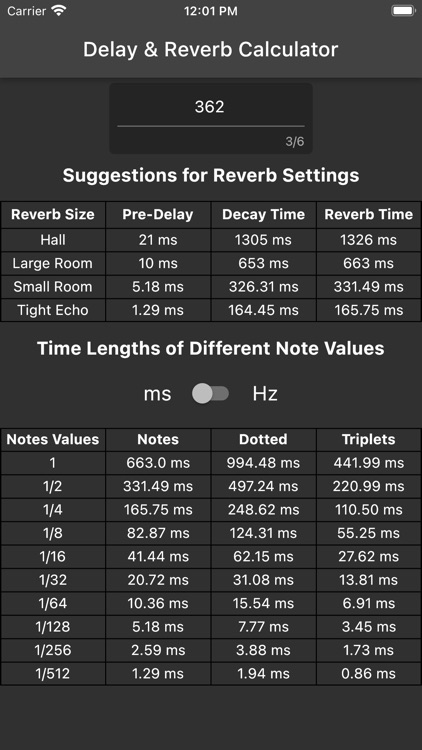 Delay & Reverb Calculator by Jasmatbhai Satashiya
