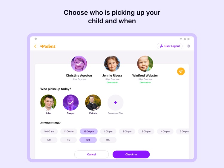Parent Check-in by Parent ApS