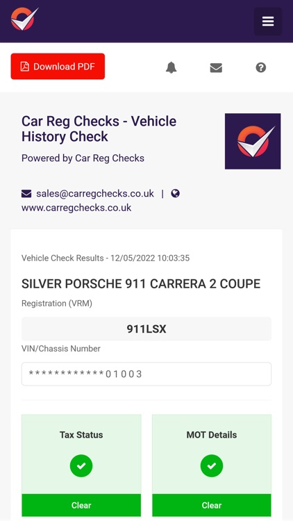 Car Reg Checks Trade By Md Data Source Ltd