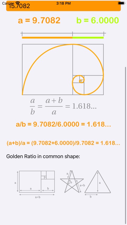 Golden Ratio Calculator Plus by Heng Jia Liang