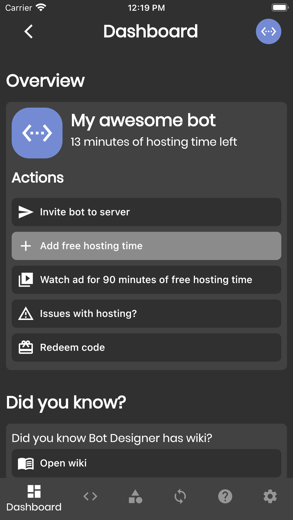 Bot Designer For Discord for iPhone - APP DOWNLOAD