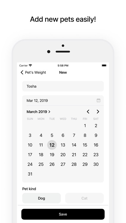 PetWeight: Track Pet's Weight by Yunus Yunusov