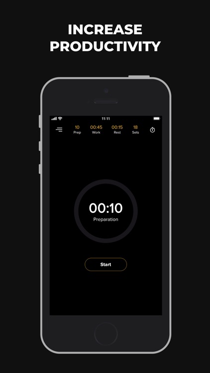 Minimalist Interval Timer by Aliaksei Shpauda