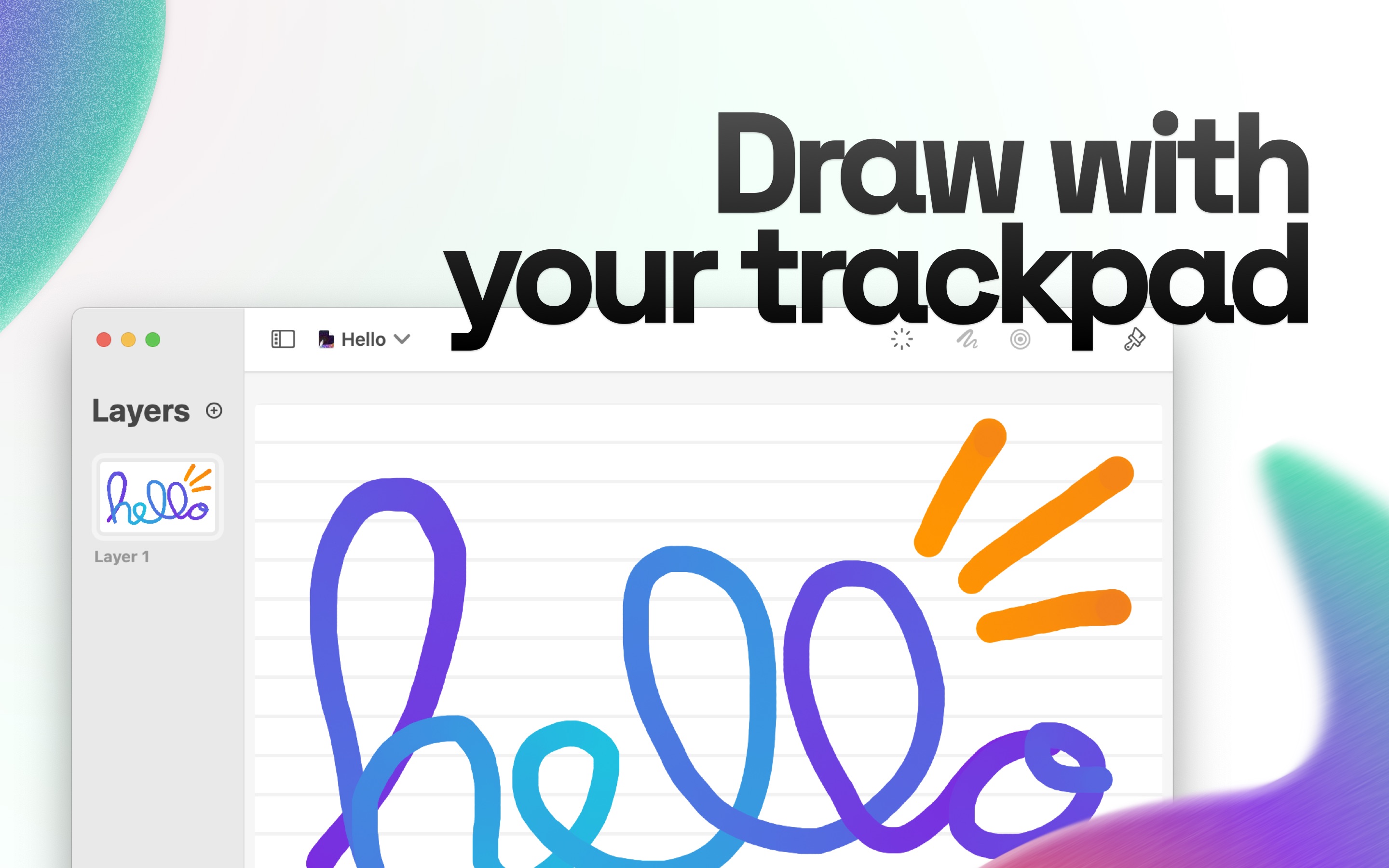 App gratuito transforma trackpad do Mac em tela de desenho - MacMagazine