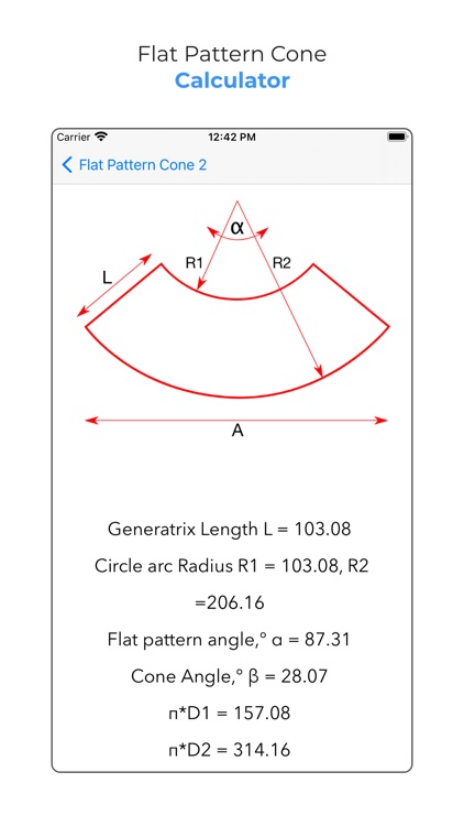 Flat Pattern Cone Calculator By Bhavinkumar Satashiya